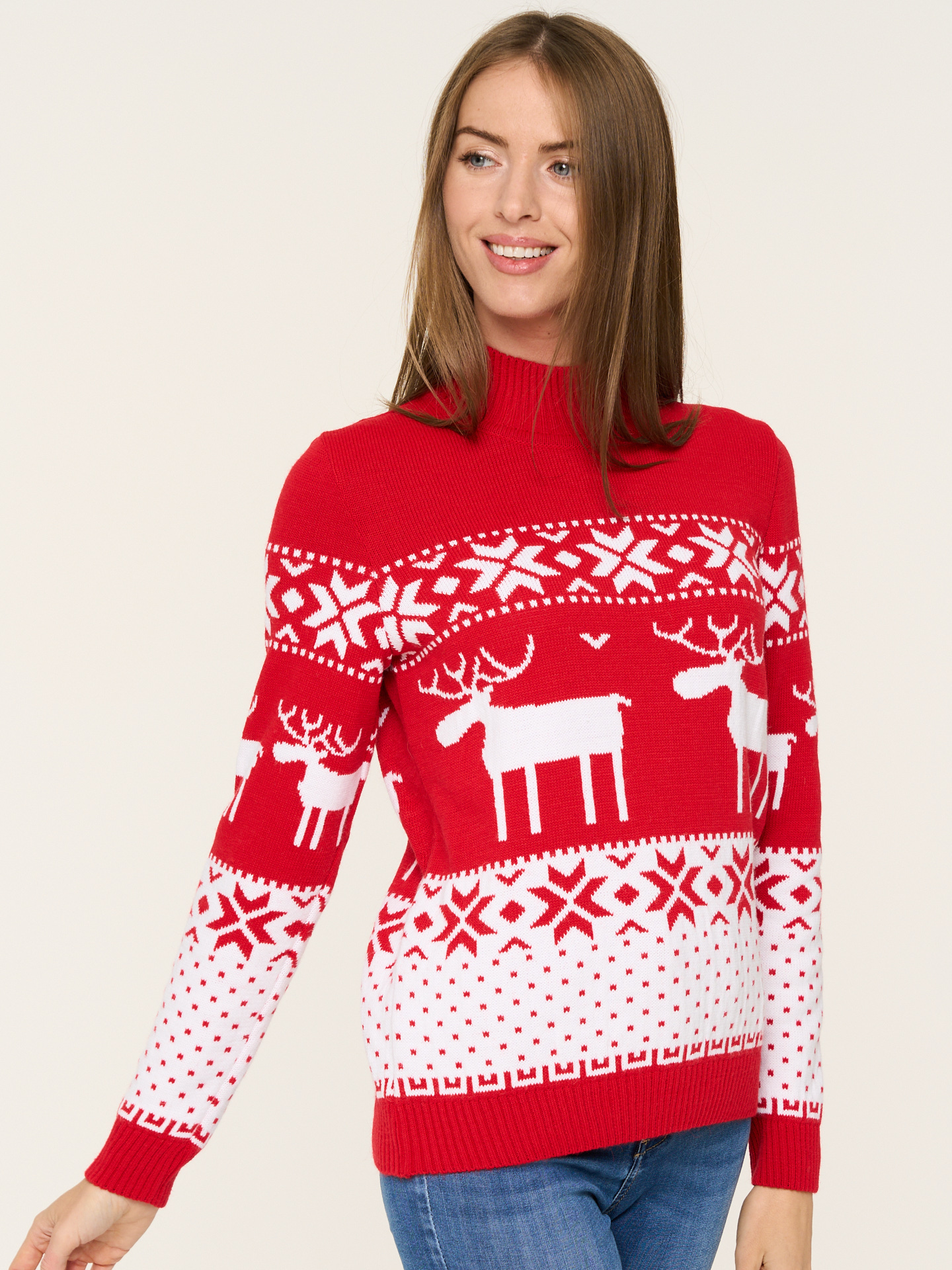 Джемпер NewVay 5232-41312 алый/белый купить с доставкой по России | Интернет-магазин BelaRosso ...