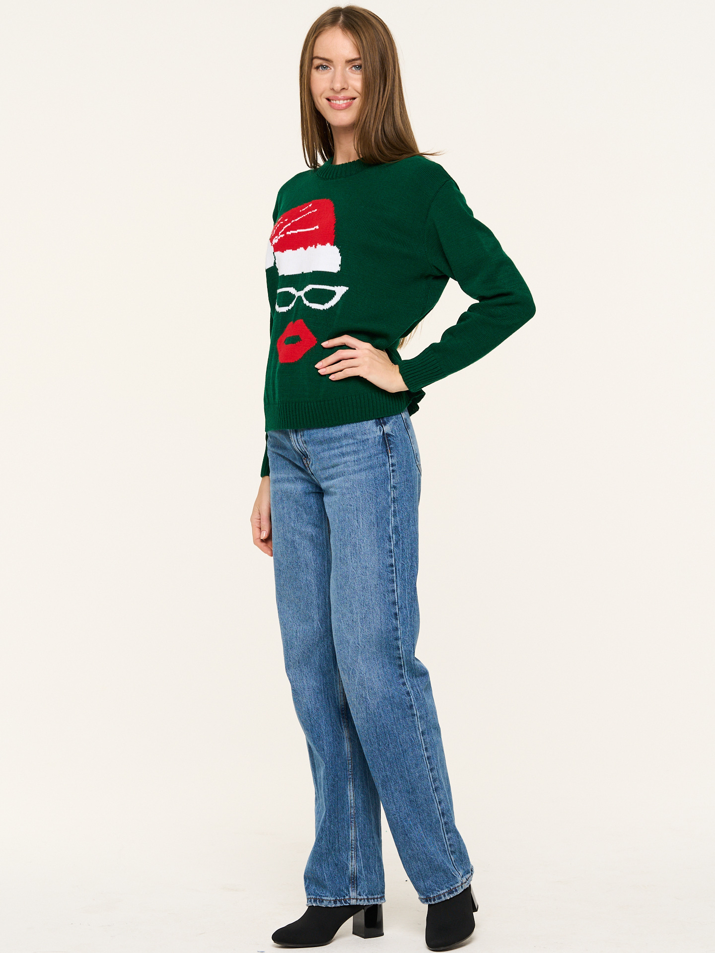 Джемпер NewVay 5232-41305 тайга/алый/белый купить с доставкой по России | Интернет-магазин ...