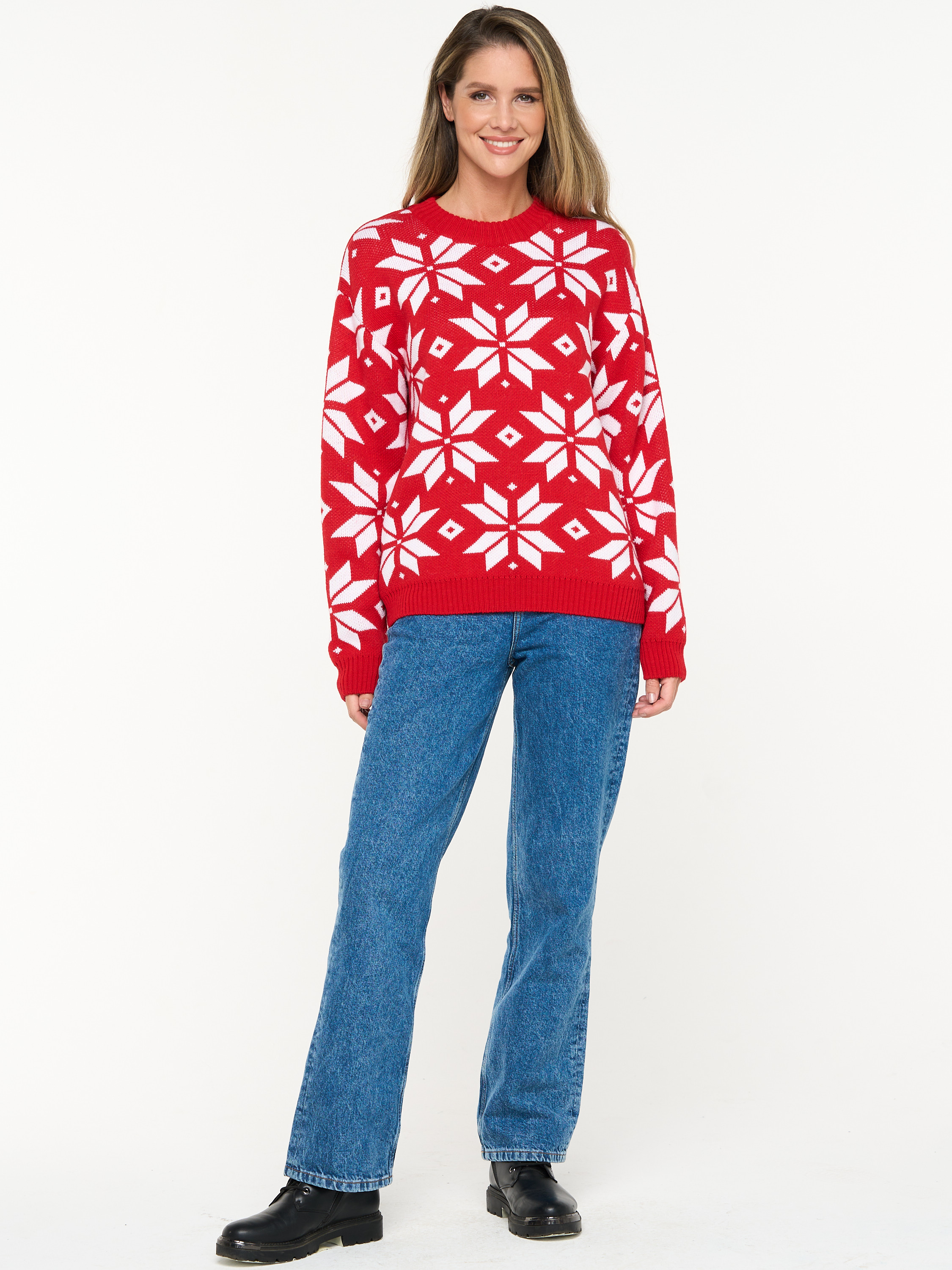 Джемпер NewVay 5232-41303 алый/белый купить с доставкой по России | Интернет-магазин BelaRosso ...