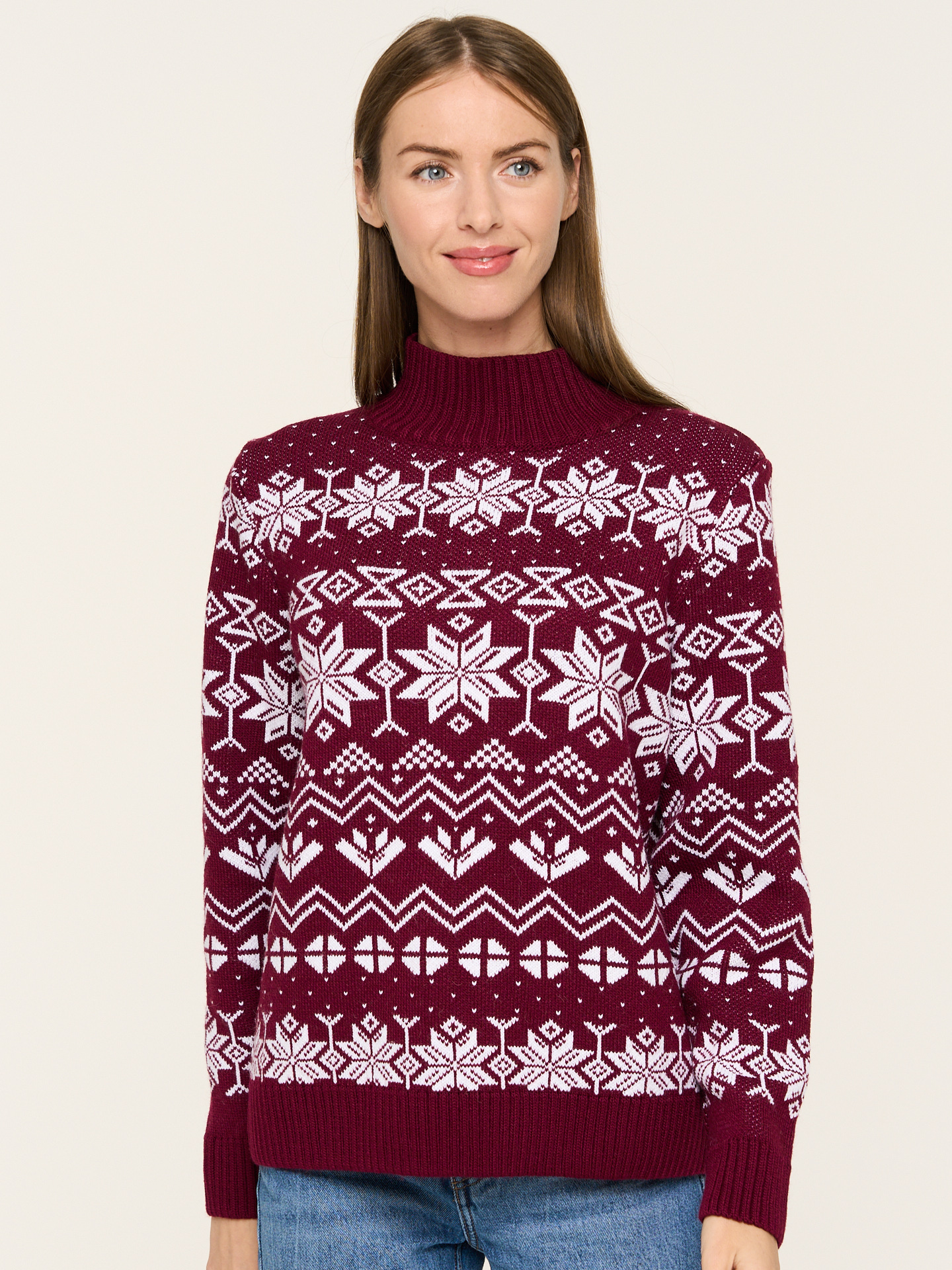 Джемпер NewVay 5232-41304 винная груша/белый купить с доставкой по России | Интернет-магазин ...